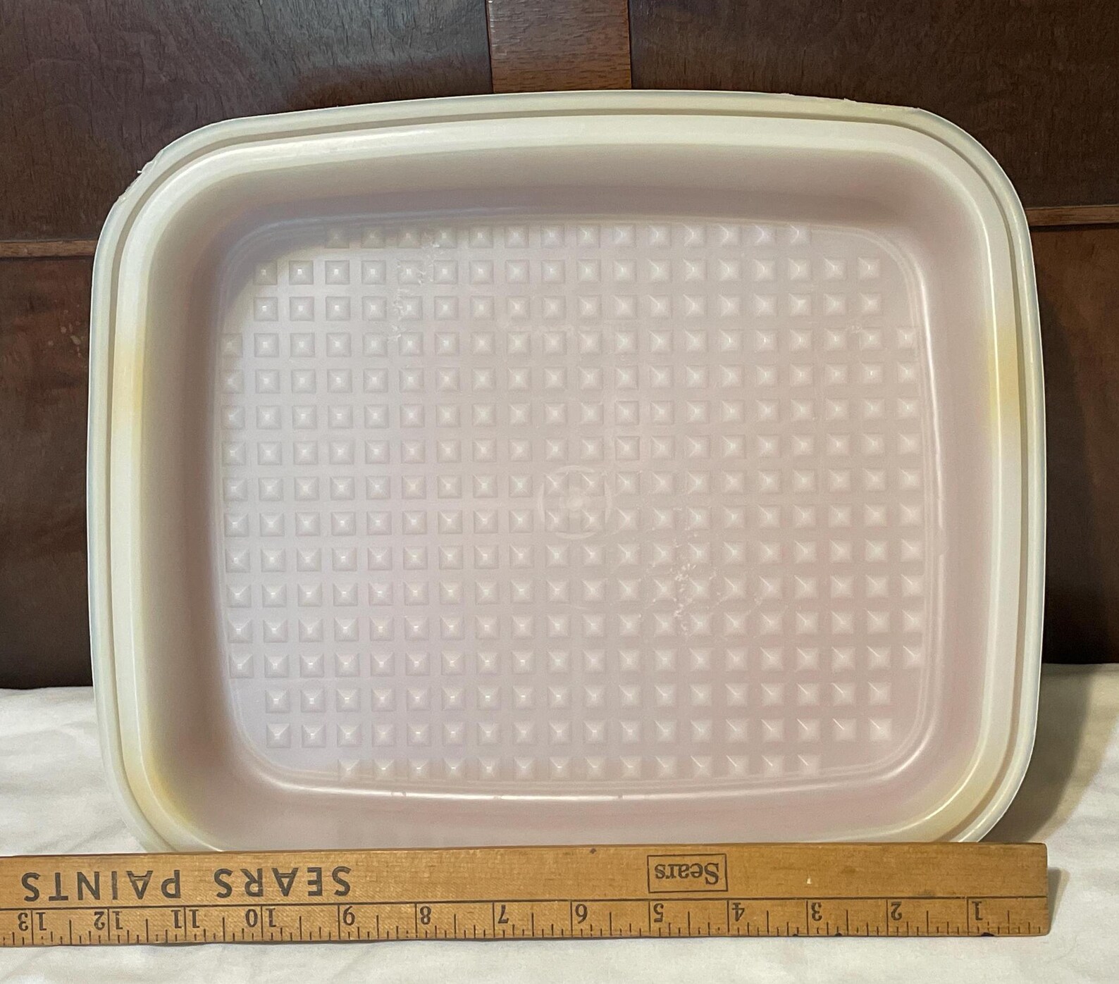 Vintage Tupperware Meat Marinate Oblong Storage Keeper, Paprika Red ...