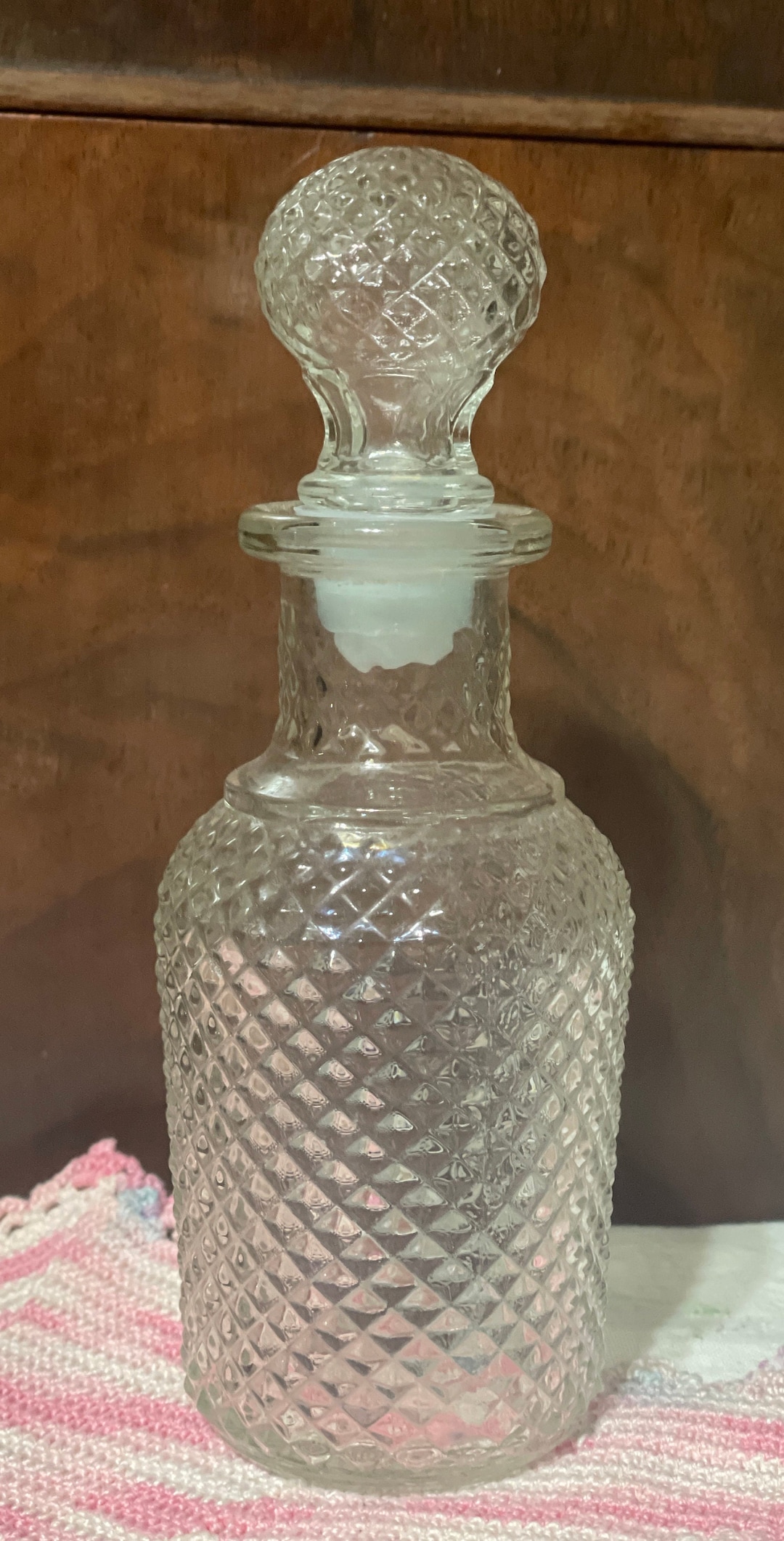 Vintage AVON Clear Glass Perfume / Decanter Bottle. - Etsy