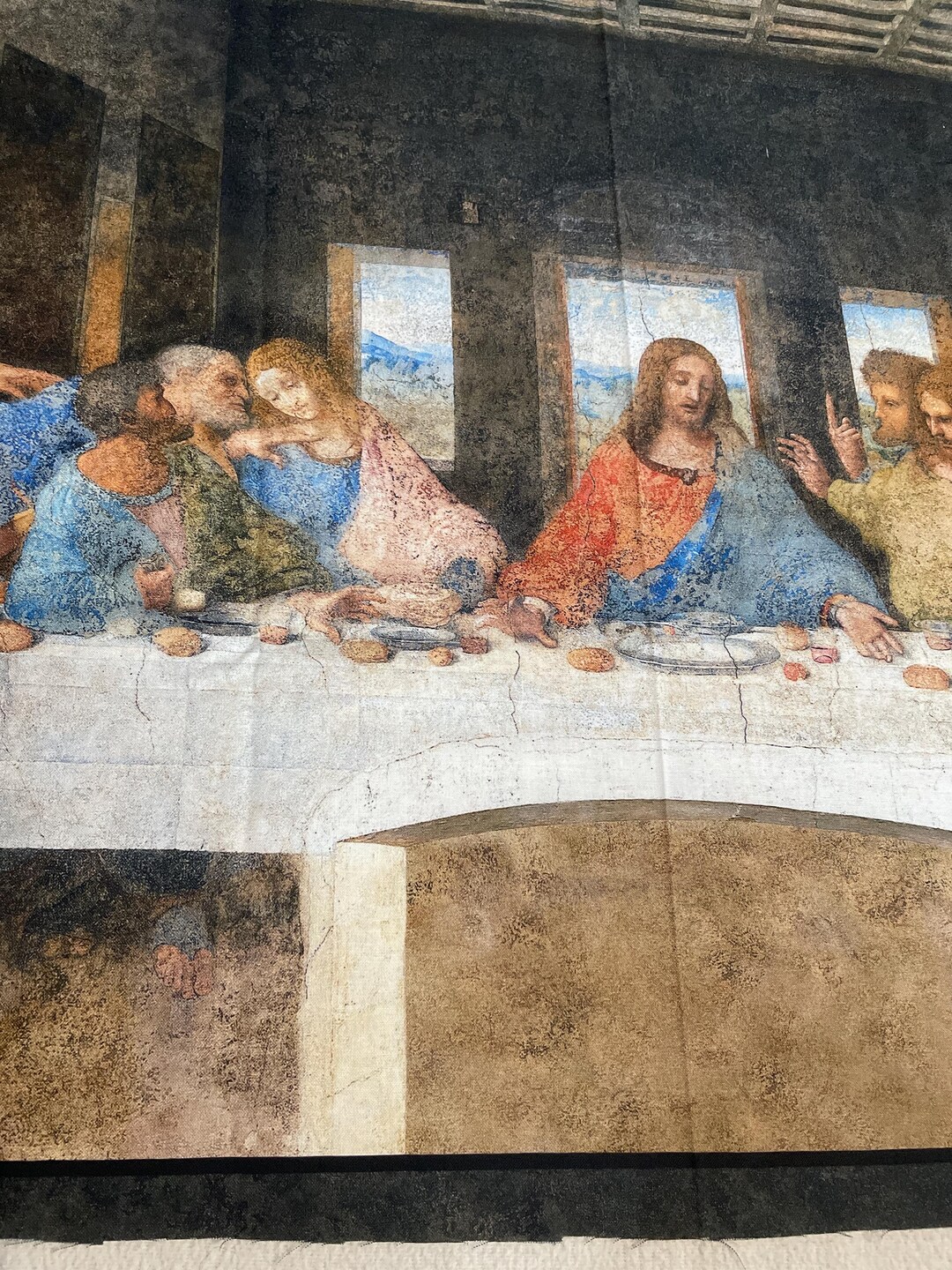 The Last Supper Fabric Panel by Leonardo Da Vinci, Maker of Fabric ...