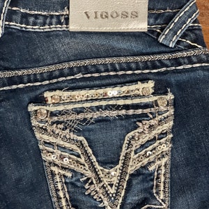 Vigoss Ladies Designer Jeans Size 5 6 Inseam 33 Preowned in Very Good Condition. Etsy