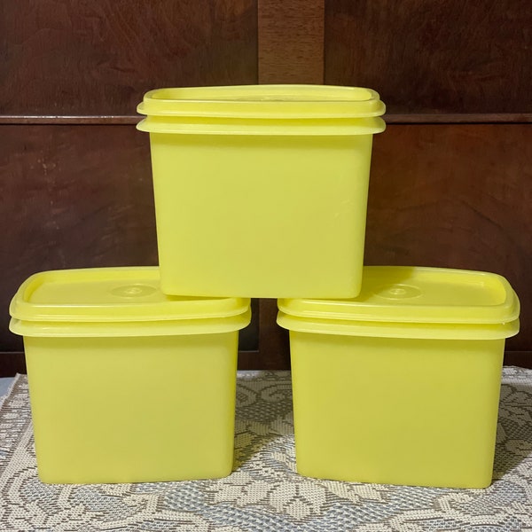 Yellow Tupperware - Etsy