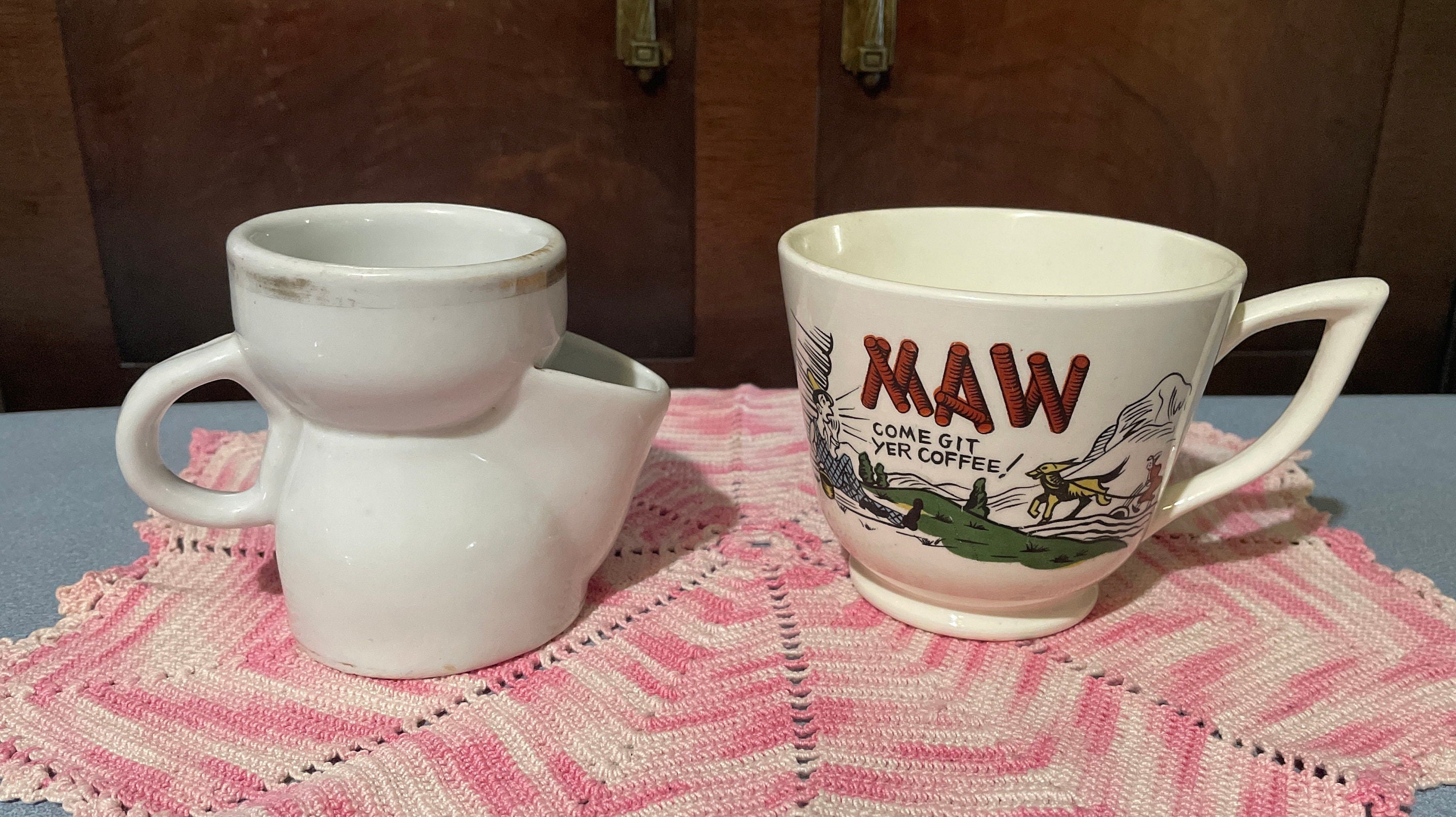 Unique Mugs, Tea Steeping Mug and Large Maw Coffee Mug, Sold ...