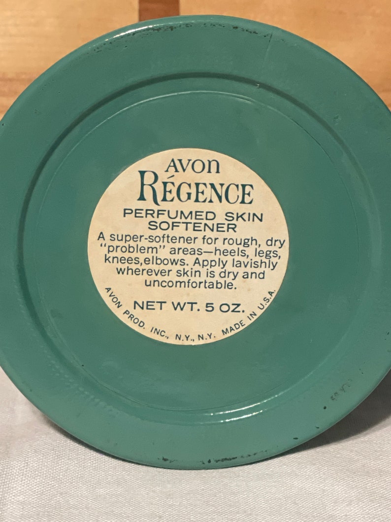 Vintage Avon Bottle, Regence Skin Softener, Green Glass Bottle, 70s Era ...