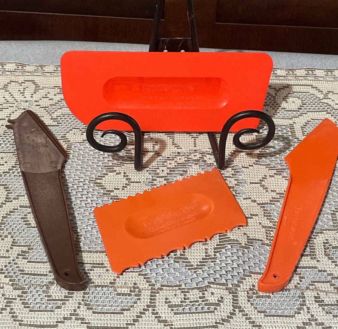 Vintage Tupperware Kitchen Gadgets, Cake Decorator, Spatula, Spreader ...