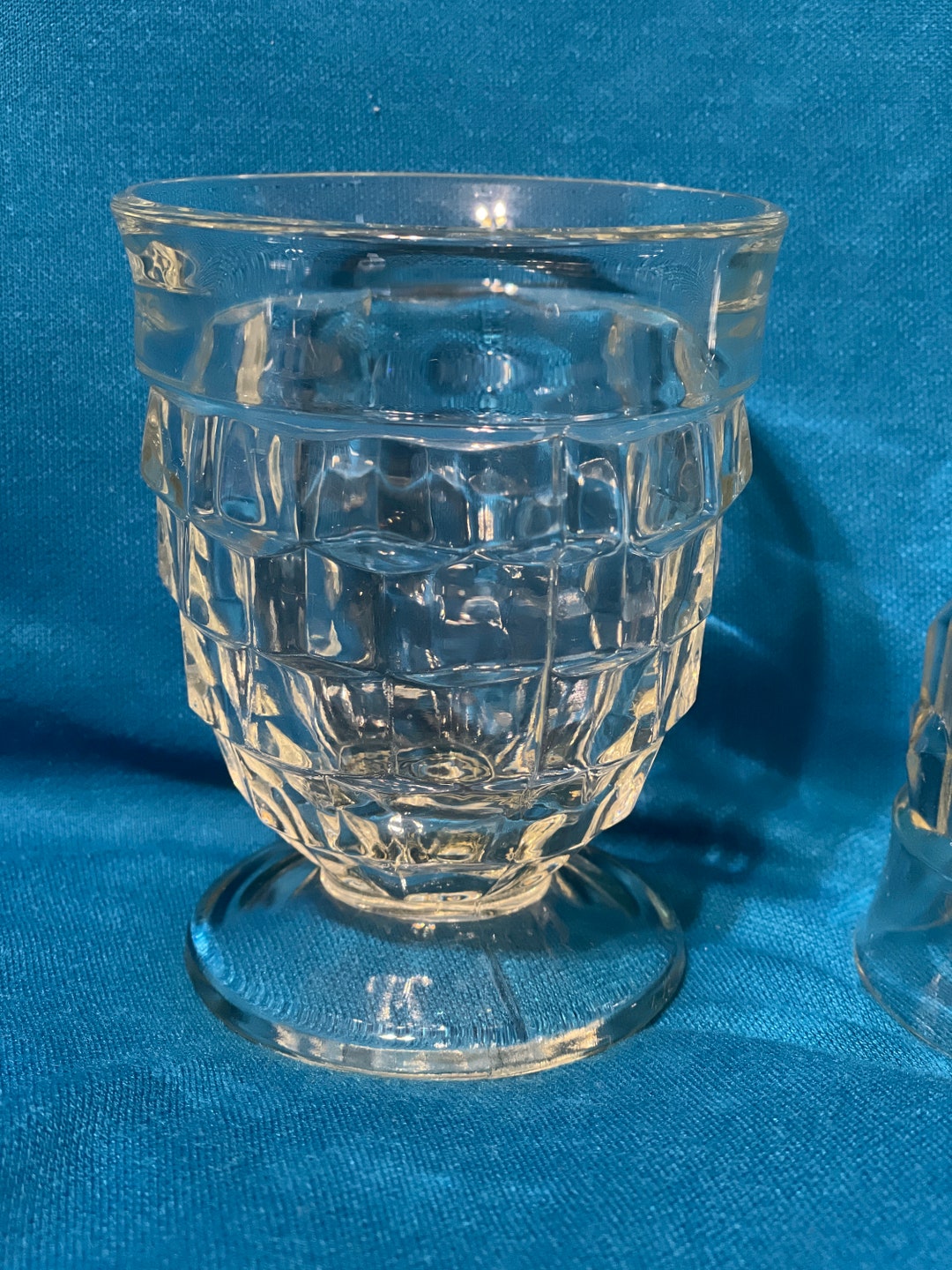 Vintage Indiana Colony Glass Short Footed Glasses, Set of 2, Preowned ...