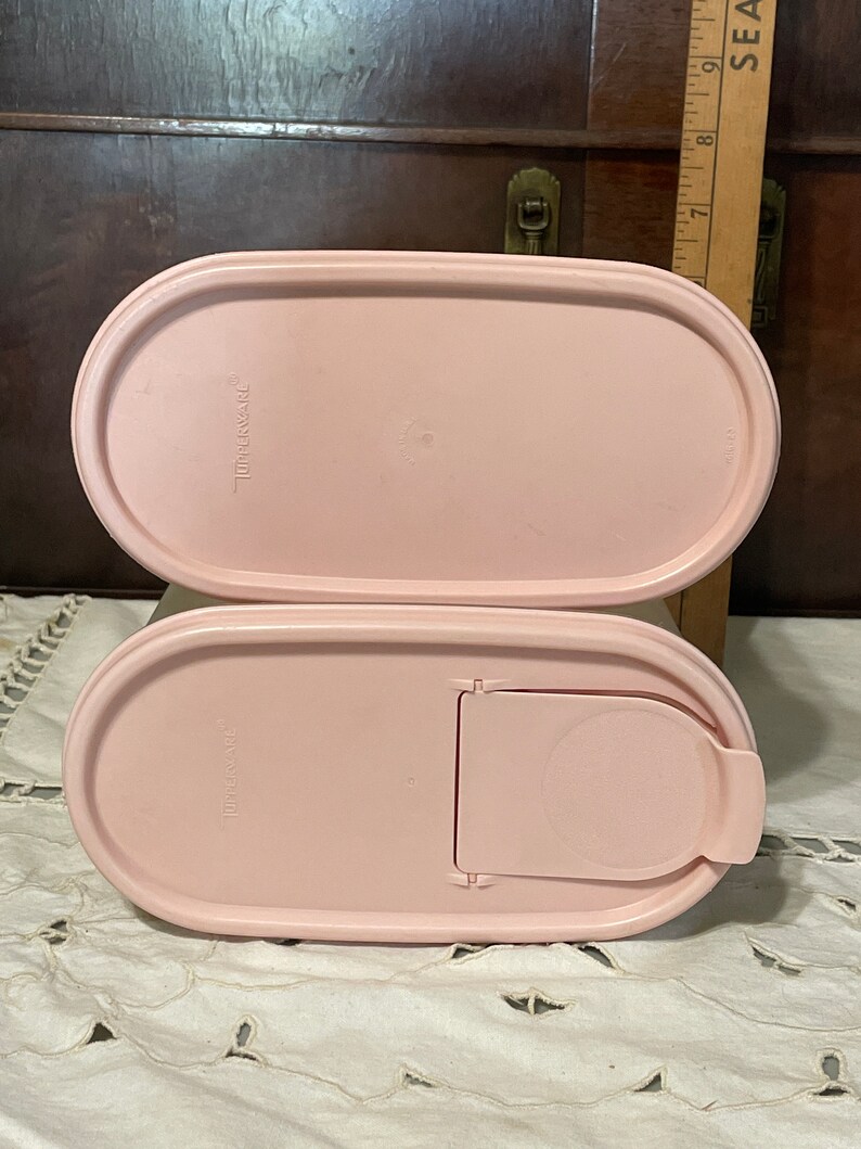 Vintage Tupperware Modular Mate Food Keeper Opaque With Pink - Etsy