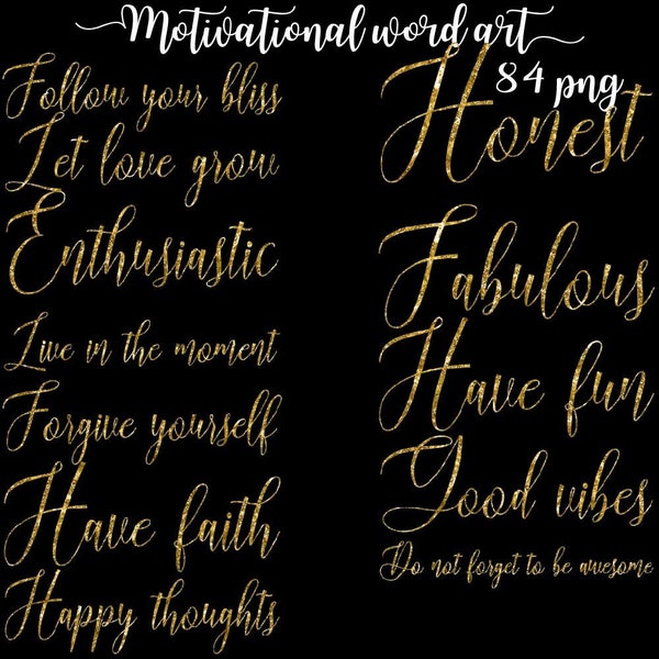 Motivational Words - Etsy