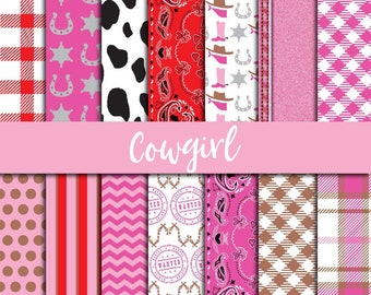 Pink cowgirl clipart | Etsy