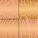 Golden animal print digital paper on pink background gold | Etsy
