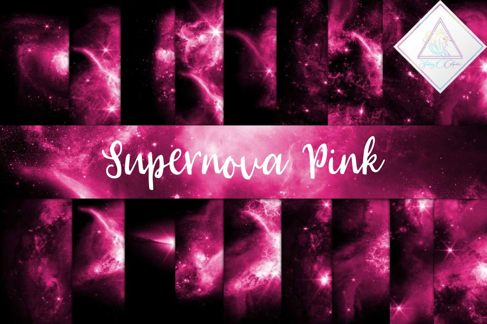 Pink Supernova Digital Paper Galactic Explosion Aurora - Etsy