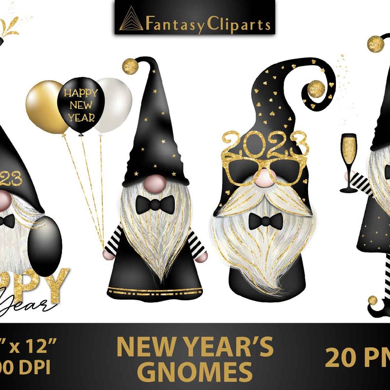 New Year Gnomes - Etsy