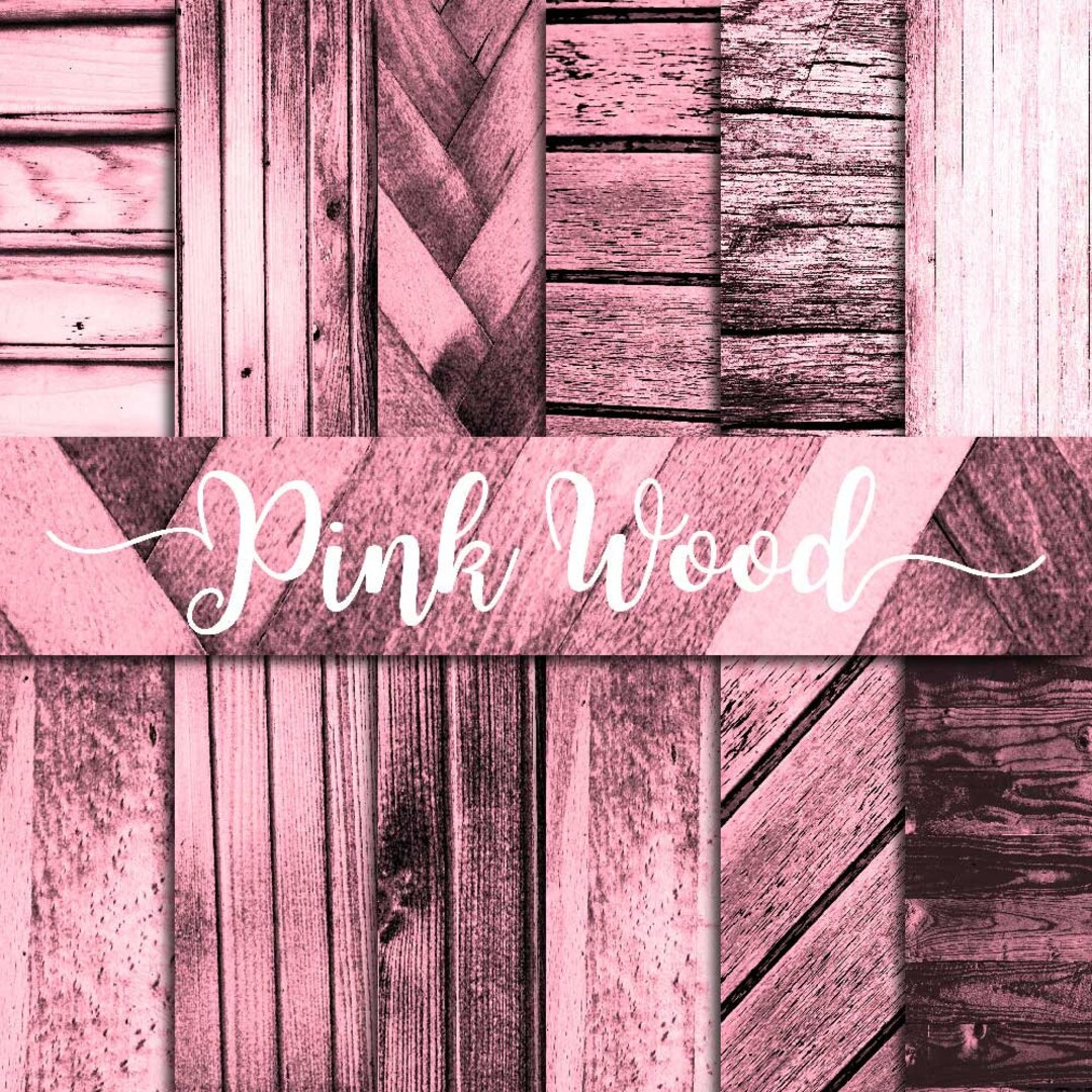 Wood Backgrounds, Digital Paper, Wooden Textures, Pink Wood Texture ...