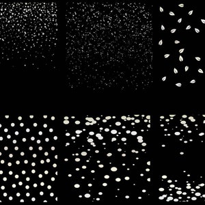 Silver Confetti Overlay | Confetti Borders Clipart | Metallic Confetti ...