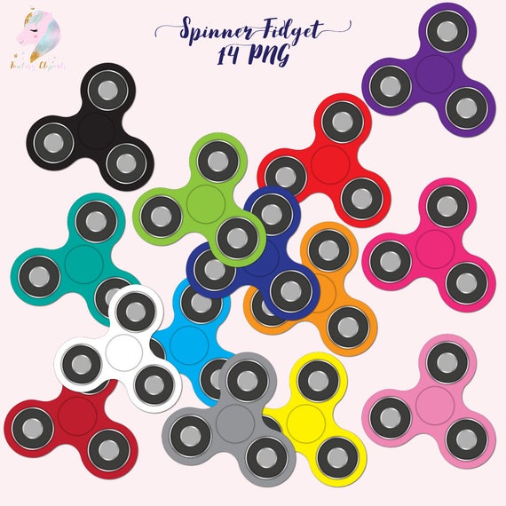 Spinner fidget kids toy clipart perfect for birthday invitations, made ...