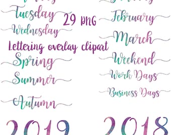 Months clipart | Etsy