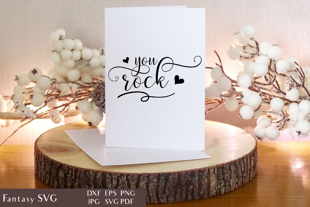 You Rock | SVG Cut File for Cricut | Inspirational Quote | Motivational ...