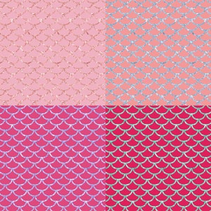 Pink Digital Paper, Mermaid Scales, Glitter Backgrounds, Shiny Mermaid ...