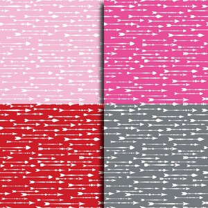 Arrows Digital Paper, Arrows Backgrounds, Arrow Patterns, Scrapbook ...