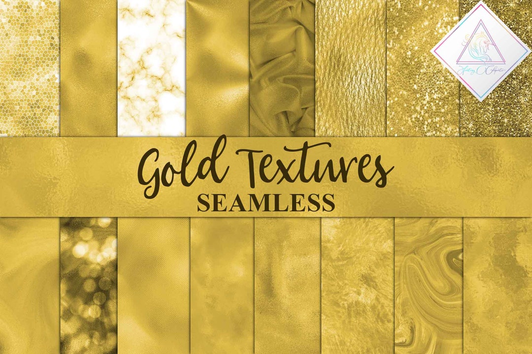 Gold Textures, Digital Paper, Bokeh Background, Golden Marble, Seamless ...