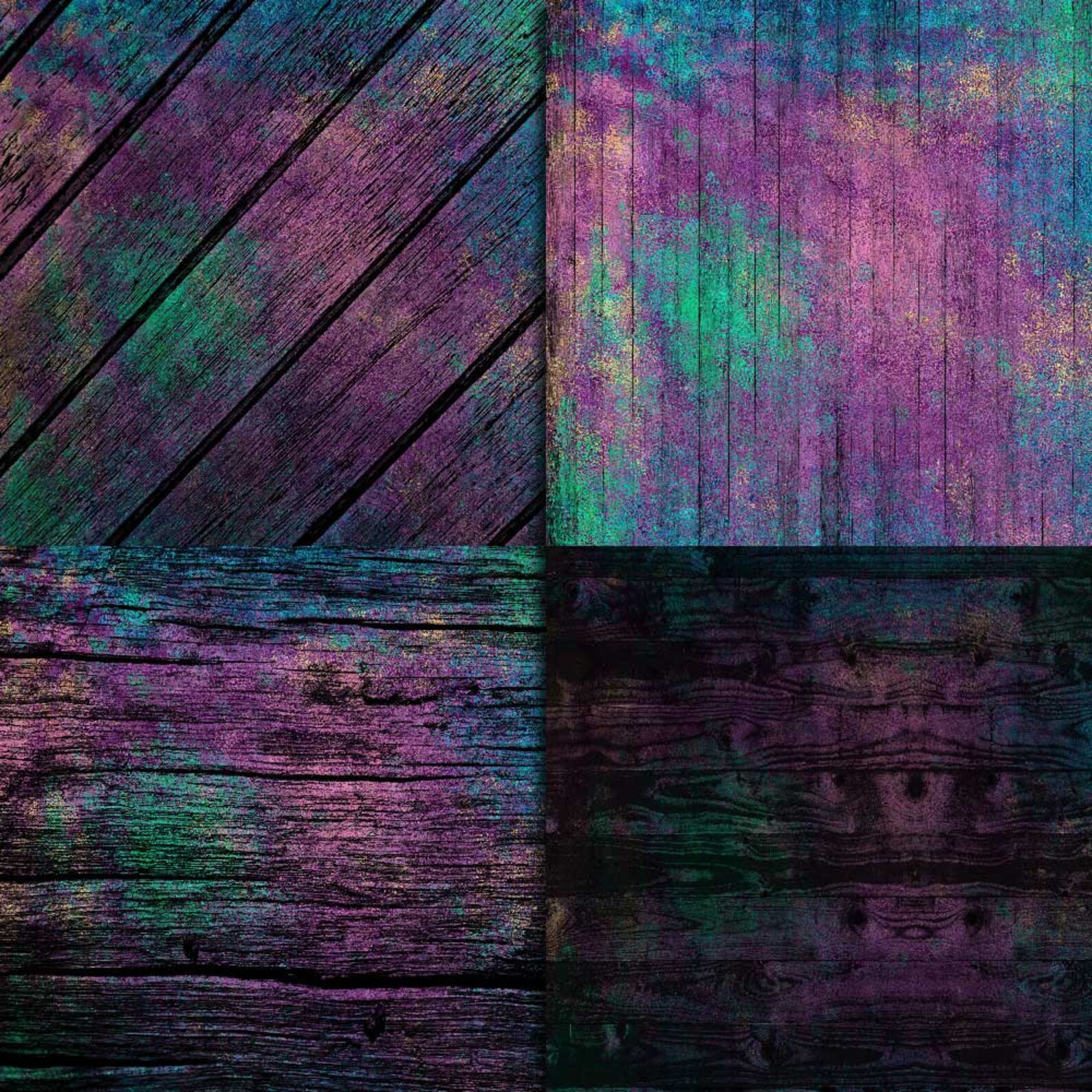 Mermaid Wood Digital Paper Wood Textures Purple Background | Etsy