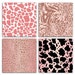 Blush Safari Animal Print Digital Paper | Rose Gold Cheetah Print ...