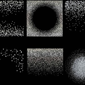 Silver Confetti Overlay | Confetti Borders Clipart | Metallic Confetti ...