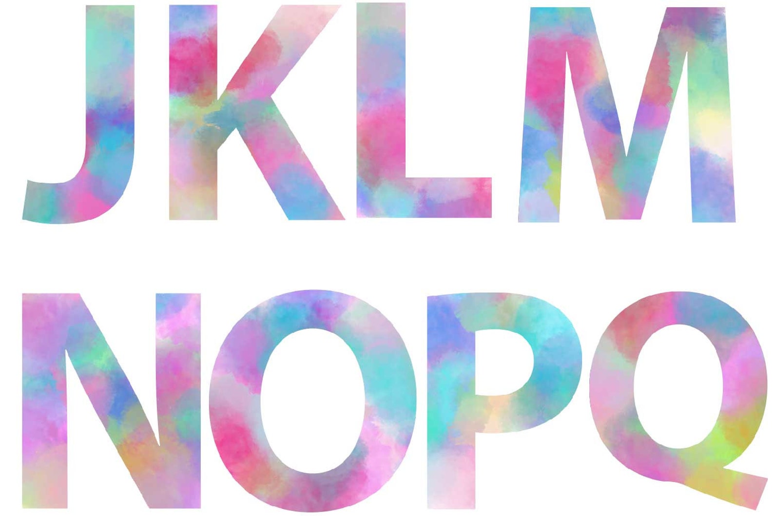 Colorful Alphabet Unicorn Clipart Letters Overlay - Etsy