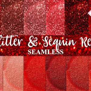 Red Glitter, Burgundy Sequin, Digital Paper, Sparkly Textures, Merlot ...