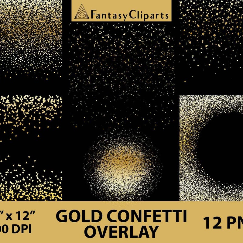 Gold Confetti - Etsy