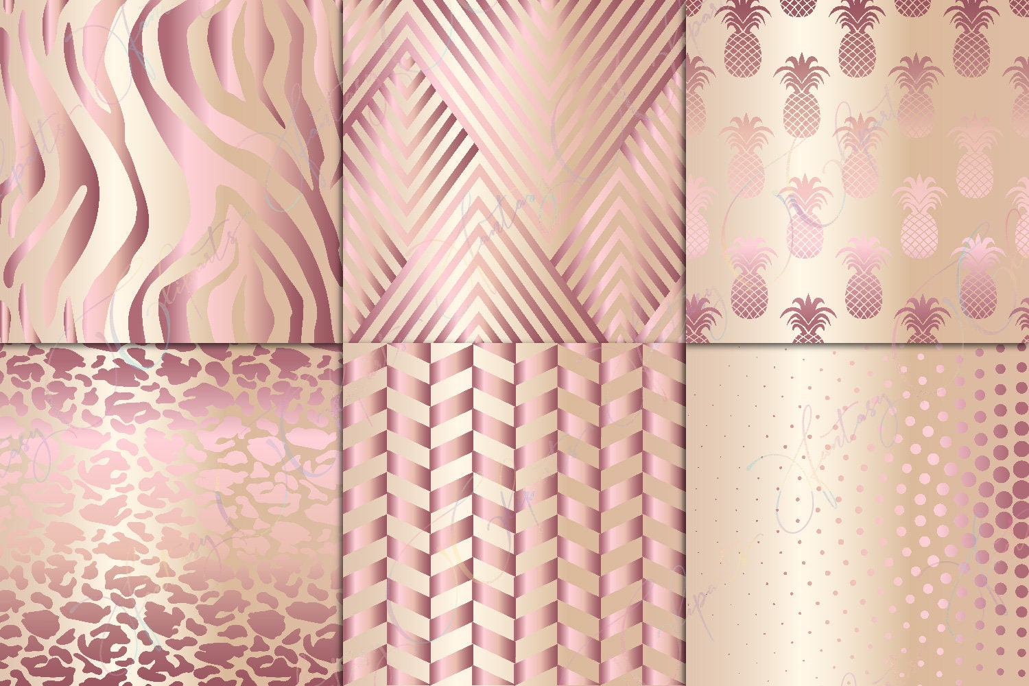 Ivory Metallic Backgrounds Rose Gold Metal Texture Patterns - Etsy