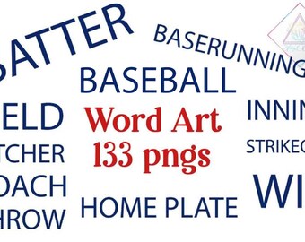 Baseball Word Art - Etsy