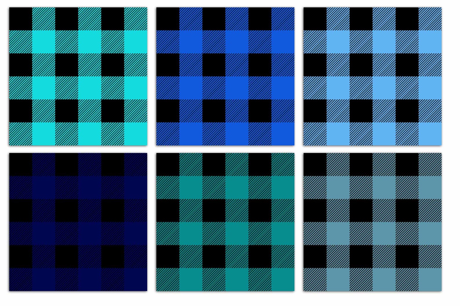 Buffalo Plaid Seamless Patterns Tartan Digital Paper | Etsy