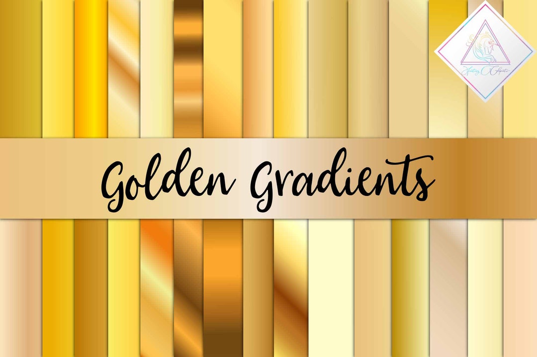 Gold Gradient, Metallic Background, Luxury Texture, Digital Paper ...