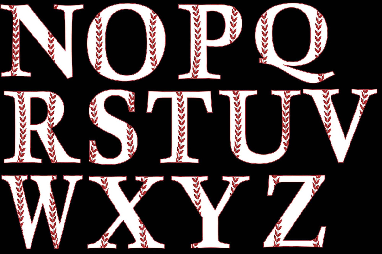 Baseball Alphabet Ball Letters Letter Overlay Sports - Etsy