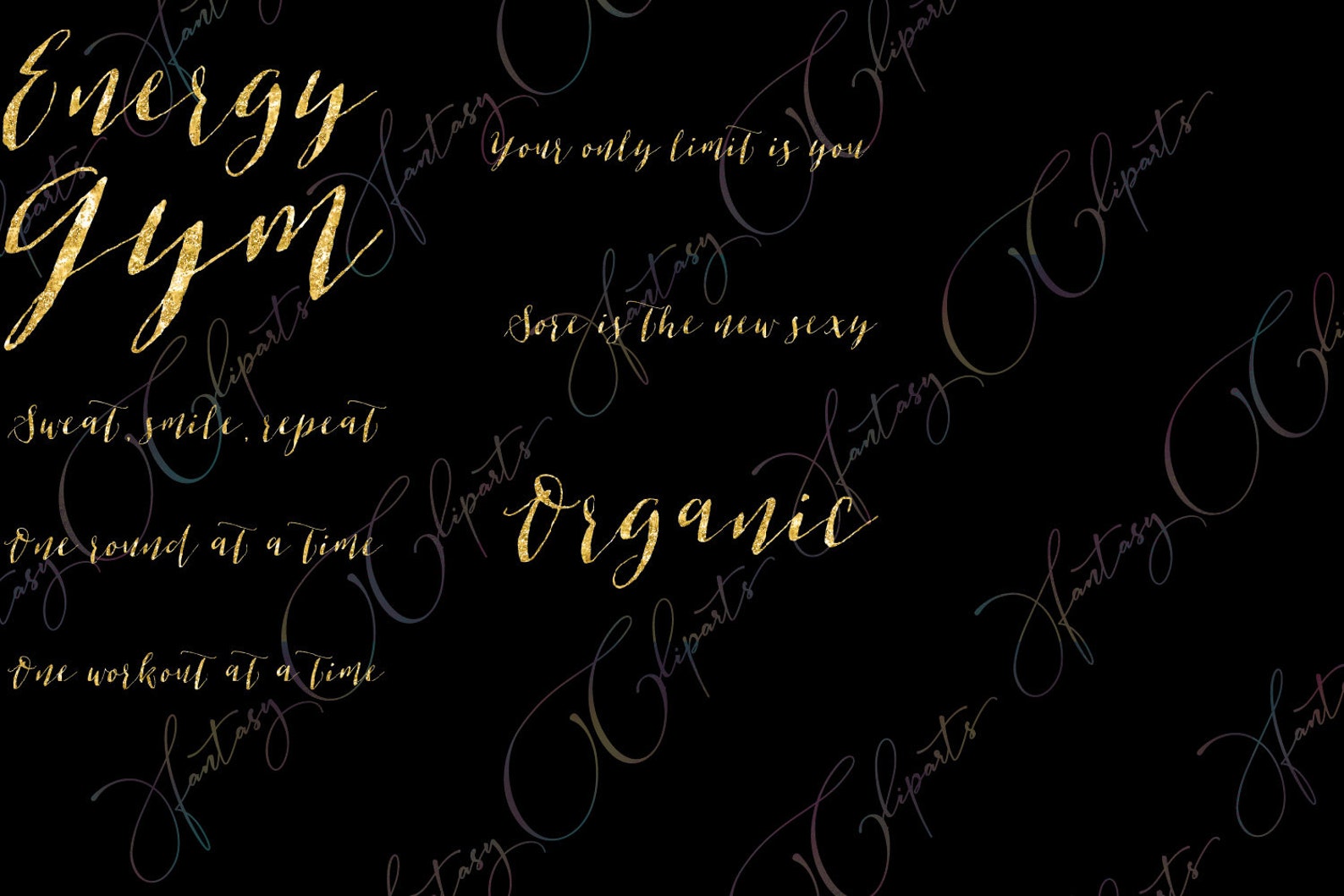 Work Out Word Art Clipart Cardio Training Sayings in Png - Etsy