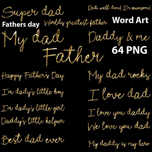 Glitter Words - Etsy