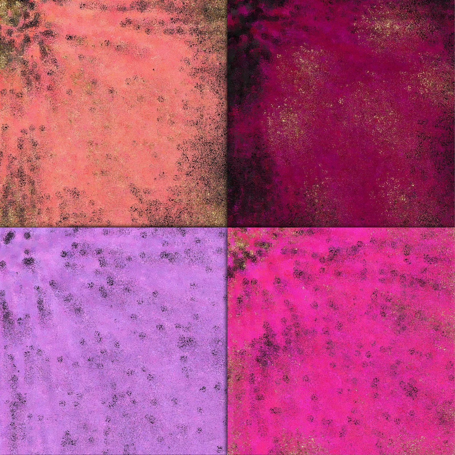 Pink Gothic Paper Purple Watercolor Digital Paper Grunge - Etsy