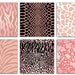 Blush Safari Animal Print Digital Paper | Rose Gold Cheetah Print ...