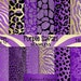 Purple Glitter Safari Animal Print Digital Paper | Violet Cheetah ...