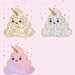 Watercolor Unicorn Unicorn Poop Clipart Poo Clip Art Cute - Etsy