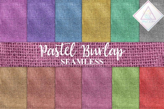 Pastel burlap, baby colors, seamless patterns, digital paper, pink red ...
