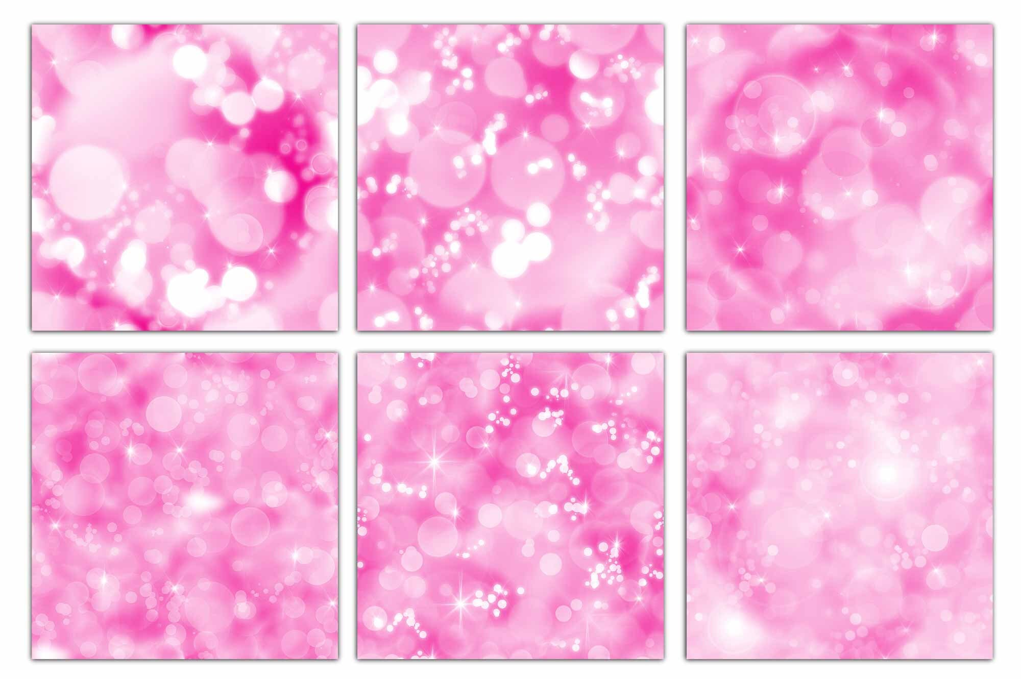 Pink Bokeh Lights Digital Paper Seamless Patterns Blurry - Etsy