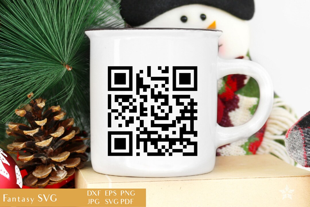 QR Code Supermarket Scan Code SVG Cut File for Cricut Customizable ...