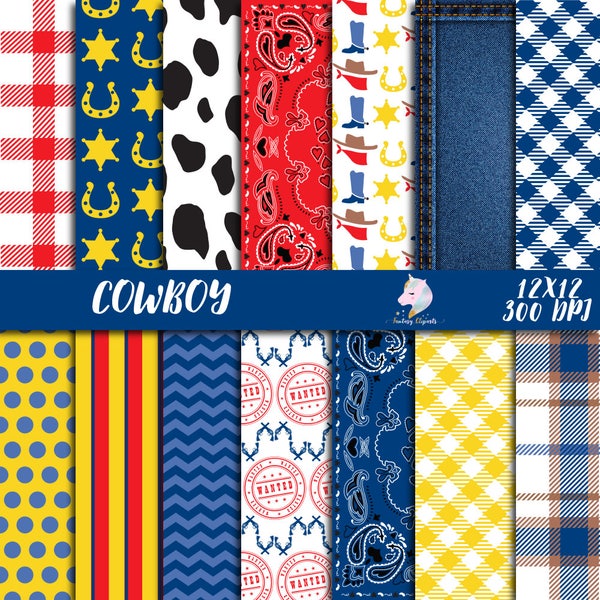 Cowboy Clipart - Etsy