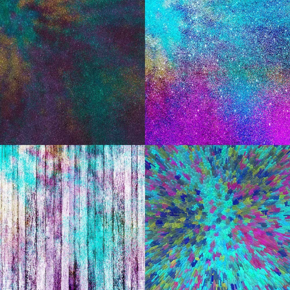 Peacock Colors Digital Paper Peacock Textures Abstract - Etsy