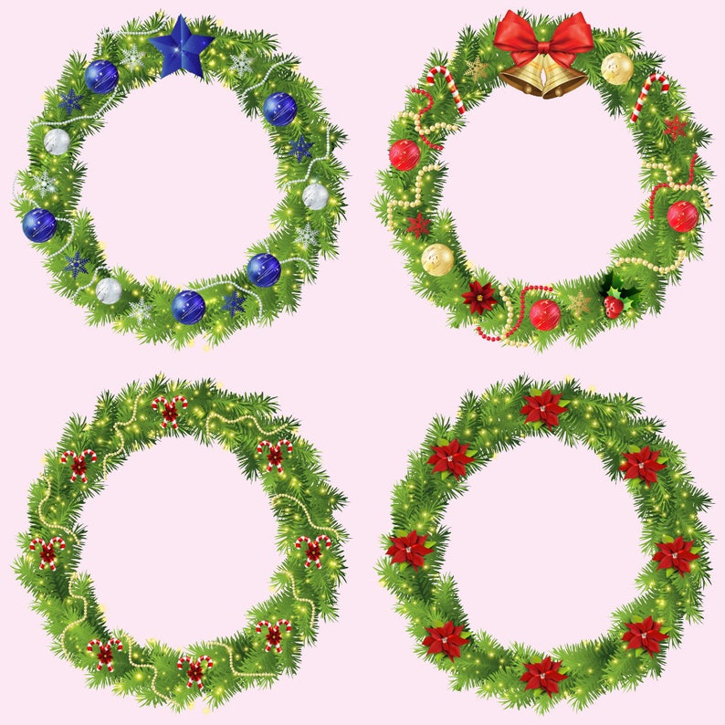 Weihnachtskranz Clip art im png Format Weihnachtskranz - Etsy Schweiz