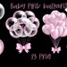 Baby Pink Balloons, Balloon Clipart, Baby Shower Party, Transparent Png ...