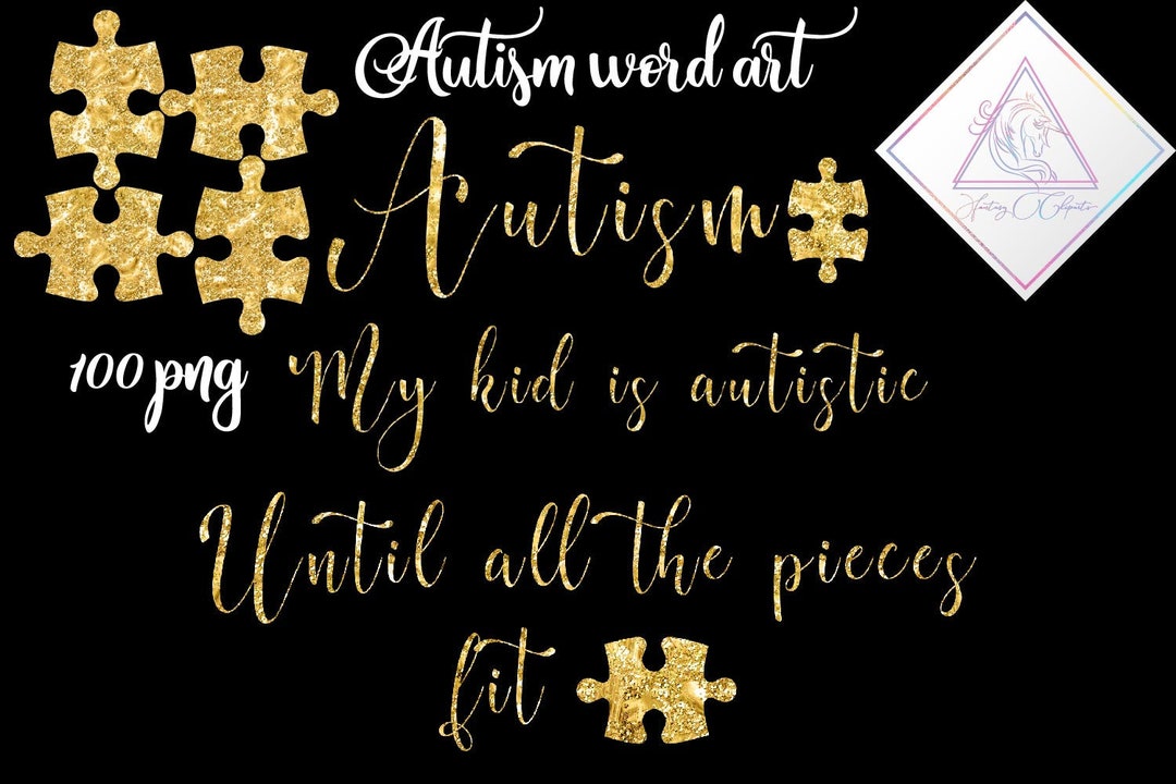Autism Word Art, Autistic Clipart Png, Autism Spectrum, Mental Disorder ...