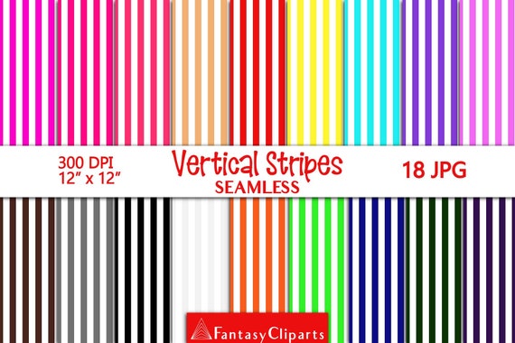Vertical Stripes Digital Paper | Striped Seamless Patterns | Stripe ...