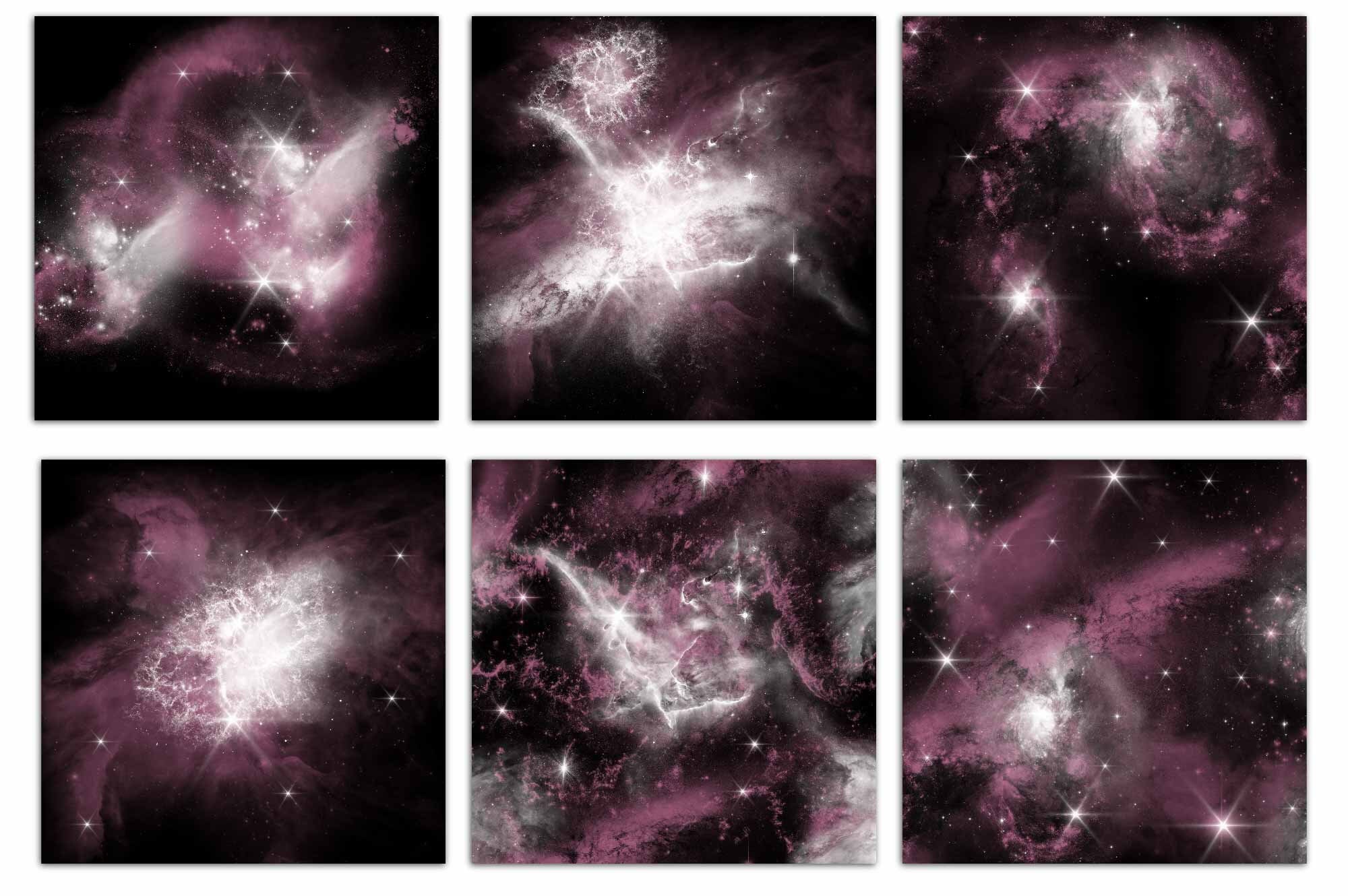 Supernova Rose Gold Galaxy Digital Paper Whimsical | Etsy